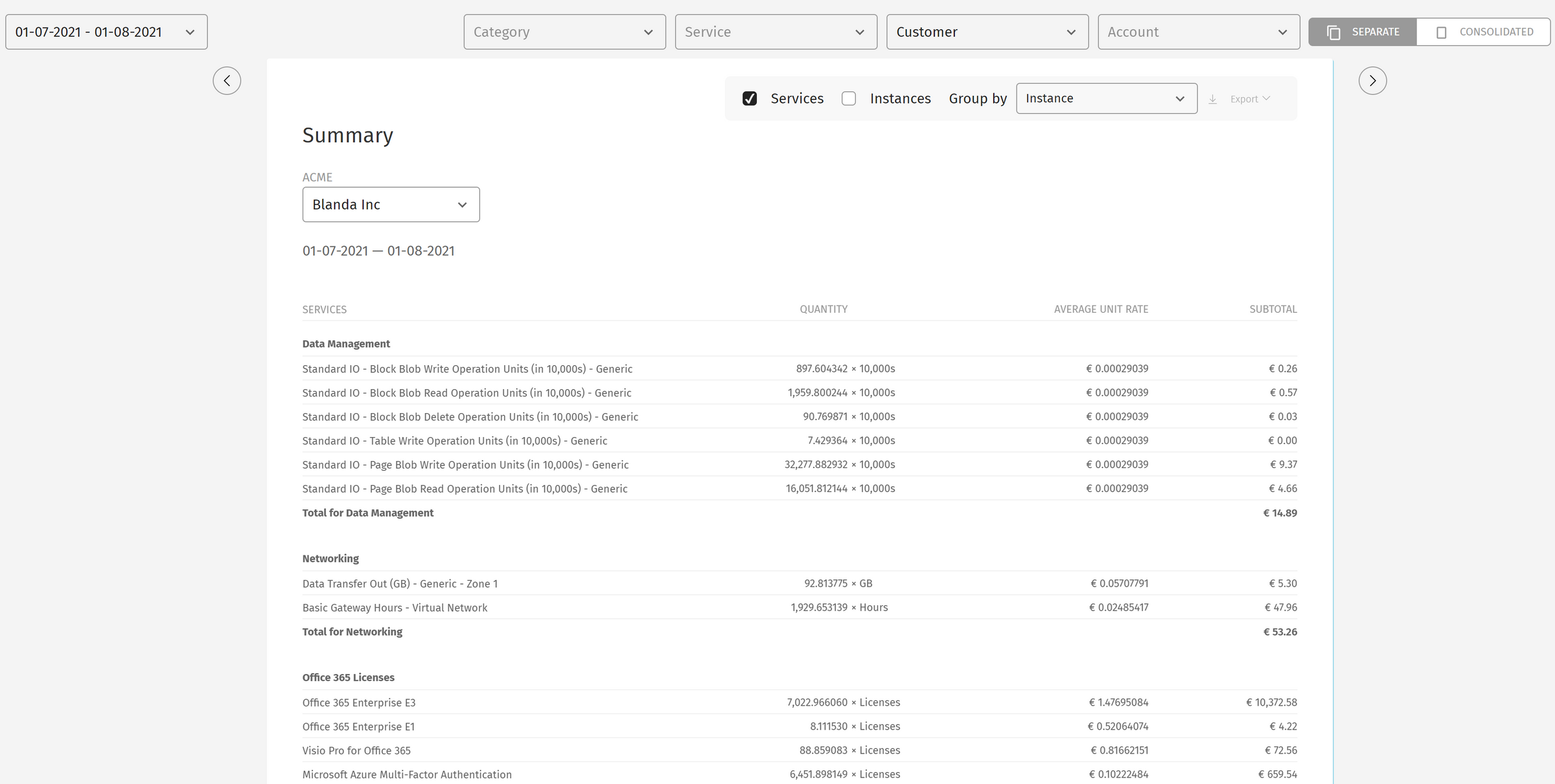 Exivity | Bring VMware billing to the next level