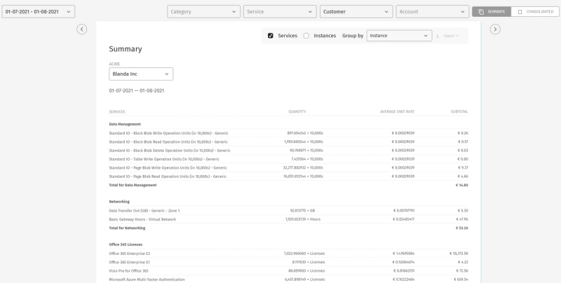 Exivity | Bring VMware billing to the next level
